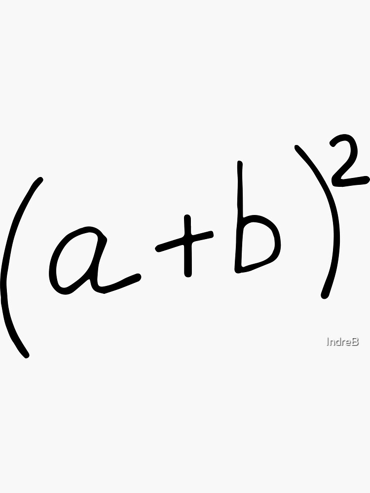 "The Basic Math Rule Design" Sticker for Sale by IndreB | Redbubble