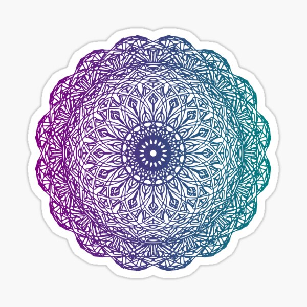 "Mandala Art" Sticker for Sale by Iliasar4 | Redbubble