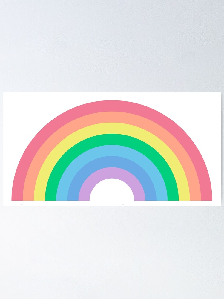"Pastel Rainbow" Poster by Designs111 | Redbubble