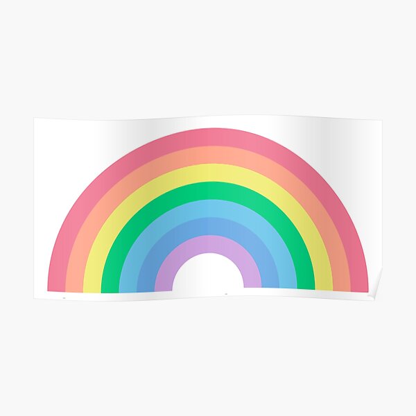 "Pastel Rainbow" Poster by Designs111 | Redbubble