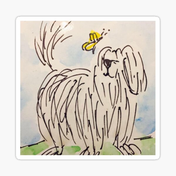 "Duke the dog" Sticker for Sale by knitt3r1 | Redbubble