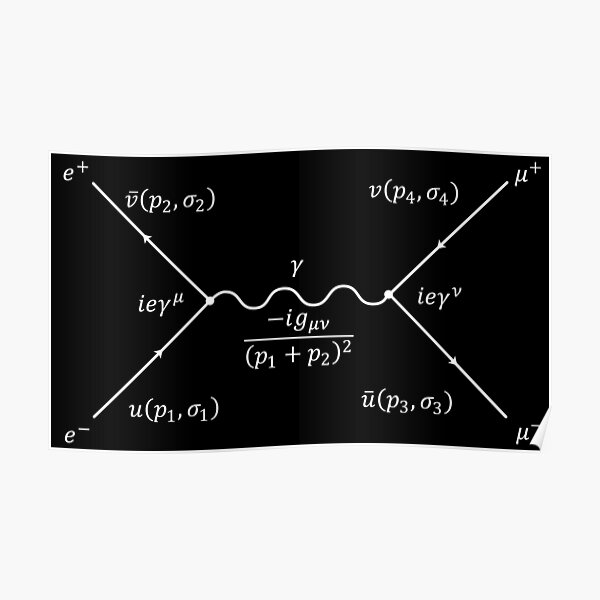 "Feynman Diagram" Poster for Sale by ScienceCorner | Redbubble