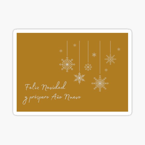 "Feliz Navidad y próspero Año Nuevo, Tarjeta navideña, Merry Christmas ...