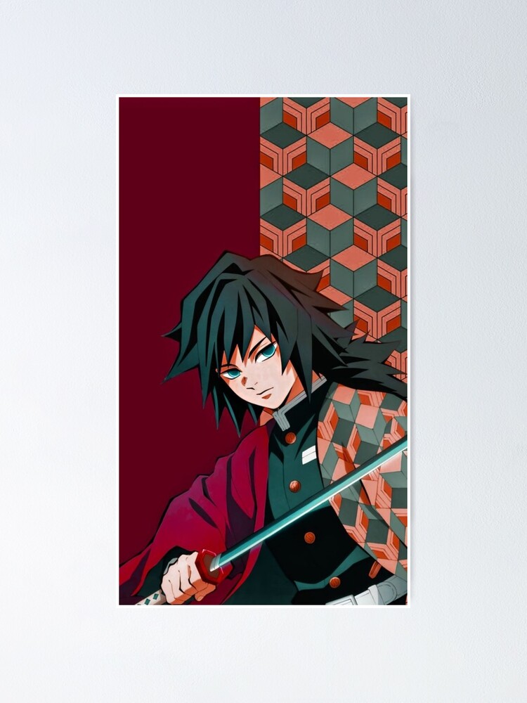 " GIYU TOMIOKA / DEMON SLAYER / KIMETSU NO YAIBA " Poster for Sale by ...