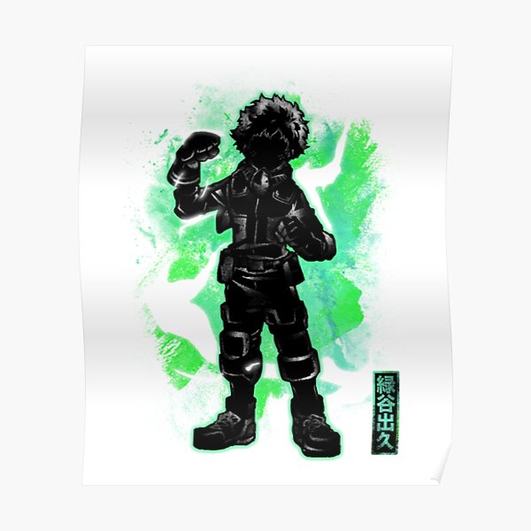 "Izuku Midoriya" Poster for Sale by AH1Design | Redbubble