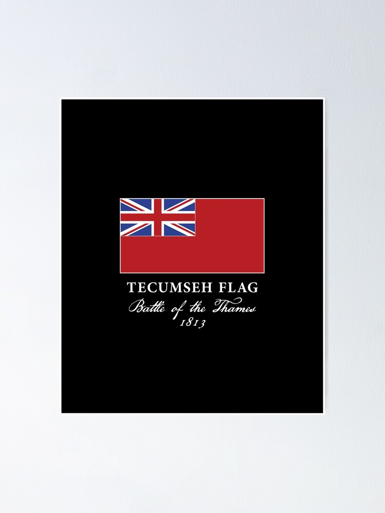 "Tecumseh Flag" Poster for Sale by twHistory | Redbubble