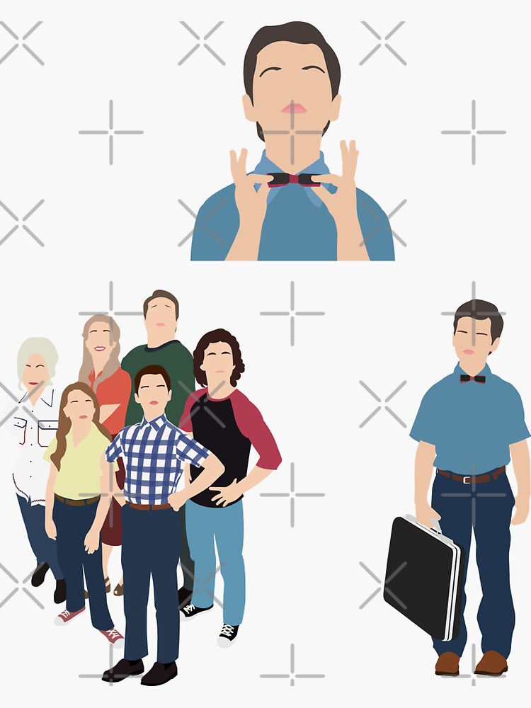 "Young Sheldon Sticker Pack" Sticker for Sale by TvDoodles | Redbubble
