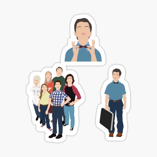 "Young Sheldon Sticker Pack" Sticker for Sale by TvDoodles | Redbubble