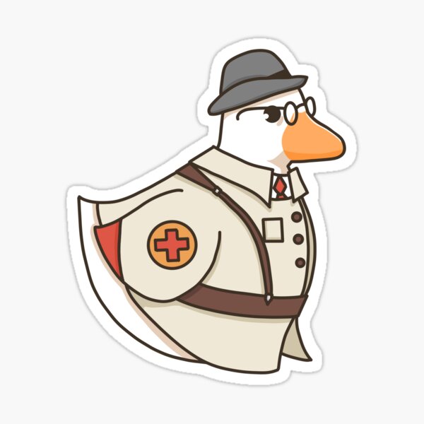 "Team fortress 2 duck medic" Sticker for Sale by luckylou29 | Redbubble