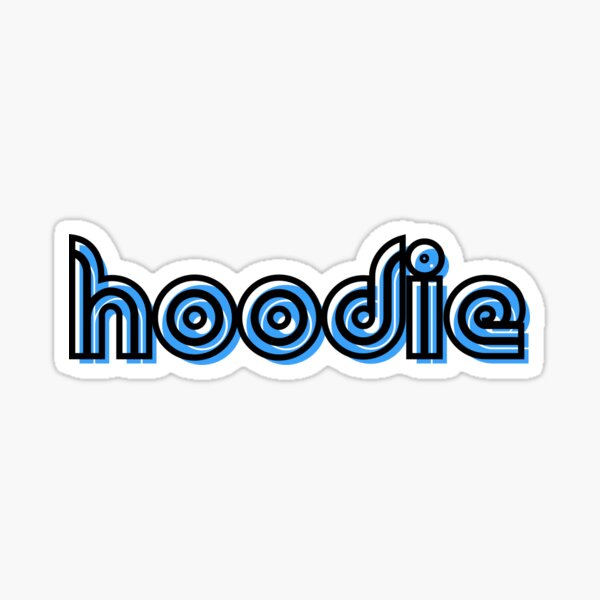 "hoodie" Sticker for Sale by Load-Art | Redbubble