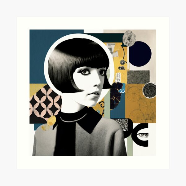 "Abstract Collage Mary Quant" Art Print for Sale by Aspectvs | Redbubble