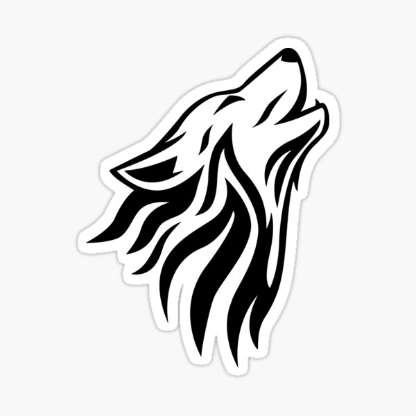 "WOLF logo" Sticker for Sale by animated69 | Redbubble