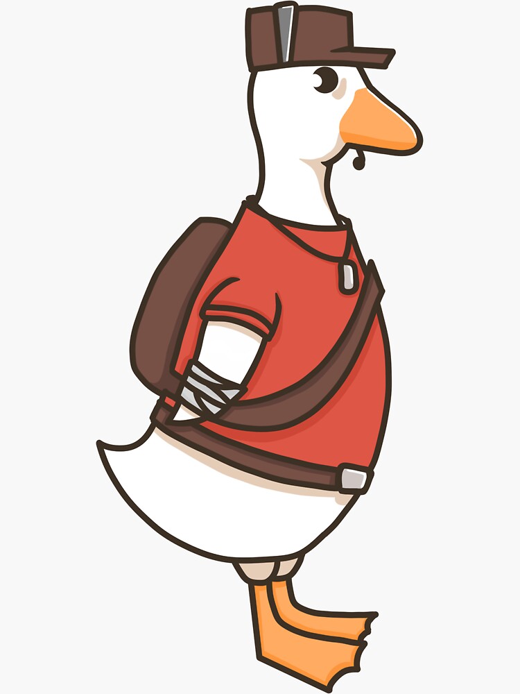"Team fortress 2 scout duck" Sticker for Sale by luckylou29 | Redbubble