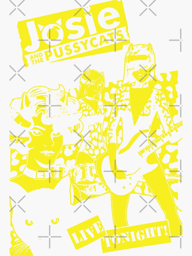 "Josie And The Pussycats" Sticker for Sale by ONECOILOGY | Redbubble
