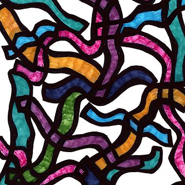 "Confetti Curls" Poster for Sale by JPArtShop1 | Redbubble