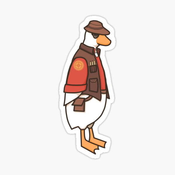 "Team fortress 2 sniper duck" Sticker for Sale by luckylou29 | Redbubble