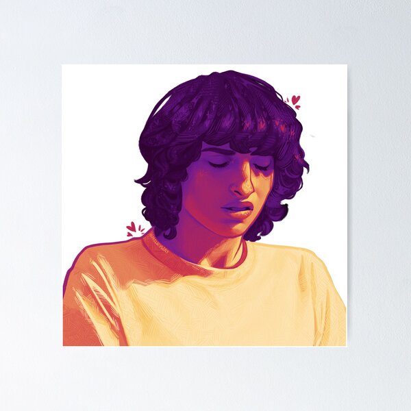 "mike wheeler in purple" Poster for Sale by nnilkyway | Redbubble