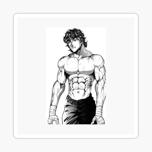"baki hanma pose" Sticker for Sale by ayoubatigui | Redbubble