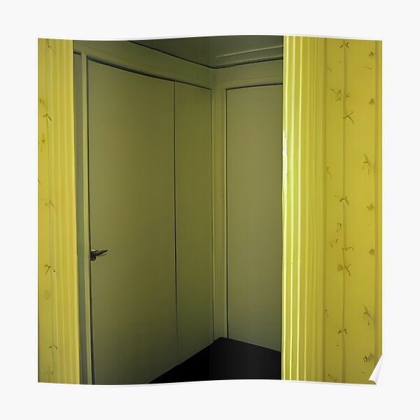 "The Backrooms - Liminal Space - Doors and Yellow Wallpaper" Poster for ...