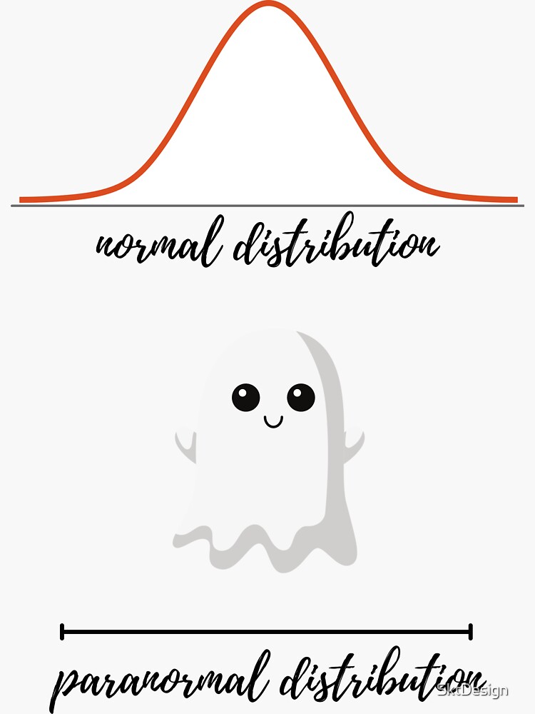 "paranormal distribution normal distribution" Sticker for Sale by ...