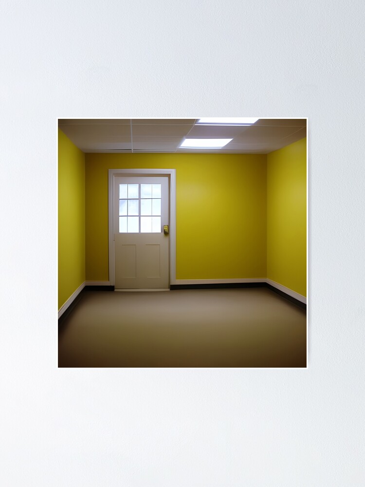 "The Backrooms - Liminal Space - Doors and Yellow Wallpaper" Poster for ...
