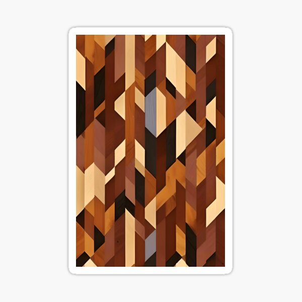 "Various wood types geometric pattern" Sticker for Sale by Gus-Wolvius ...