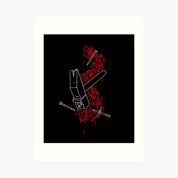 "Nobara Kugisaki Hammer and Roses Design JJK, Jujutsu Kaisen (white ...