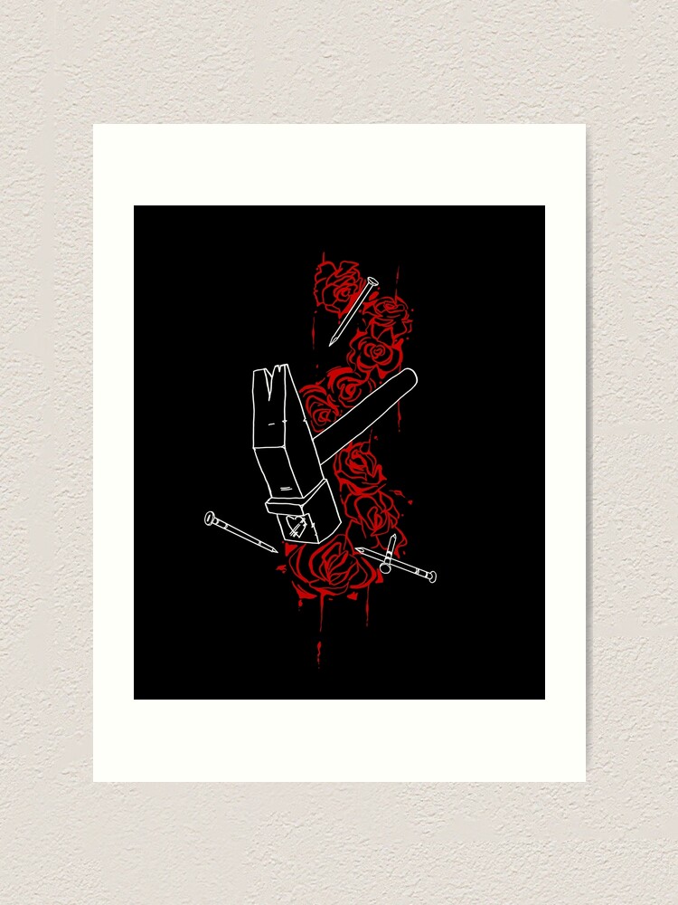 "Nobara Kugisaki Hammer and Roses Design JJK, Jujutsu Kaisen (white ...