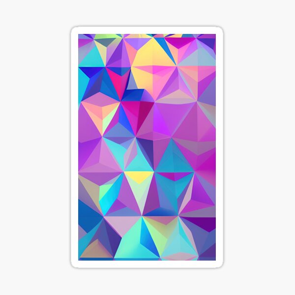 "Colourful Geometry" Sticker for Sale by Arkneer | Redbubble