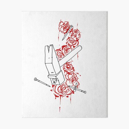 "Nobara Kugisaki Hammer and Roses design JJK, Jujutsu Kaisen" Art Board ...