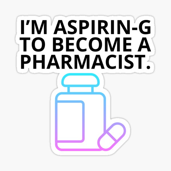 "Copy of Pharmacy Puns" Sticker for Sale by BuraxisQuotes | Redbubble