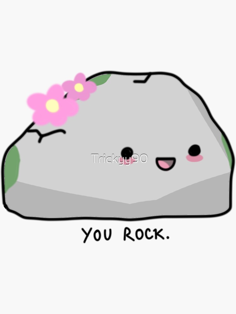 "You Rock cute" Sticker for Sale by Trickyy90 | Redbubble