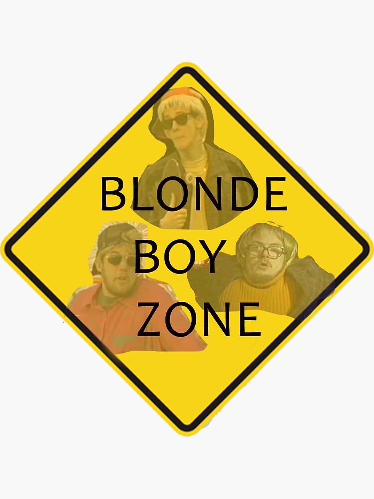 "Blonde Boyz Zone Street sign" Sticker for Sale by Jabbyabbey123 ...