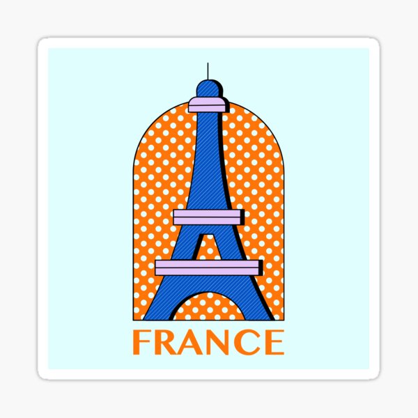 "Beautiful France" Sticker for Sale by Airen0Stamp | Redbubble