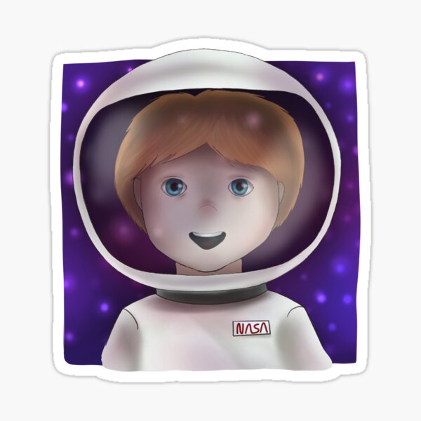 "Space Boy" Sticker for Sale by Steph-draws | Redbubble