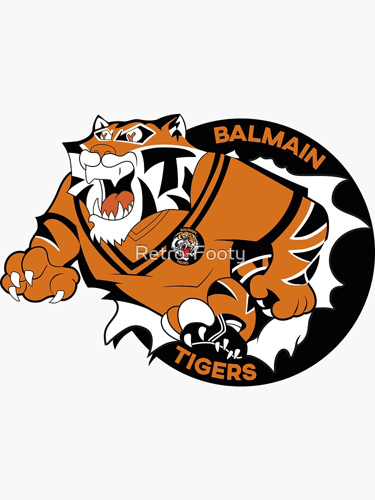 "Balmain Tigers" Sticker for Sale by Retro-Footy | Redbubble
