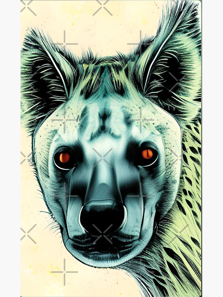"Hyena" Sticker for Sale by GroovyDino | Redbubble