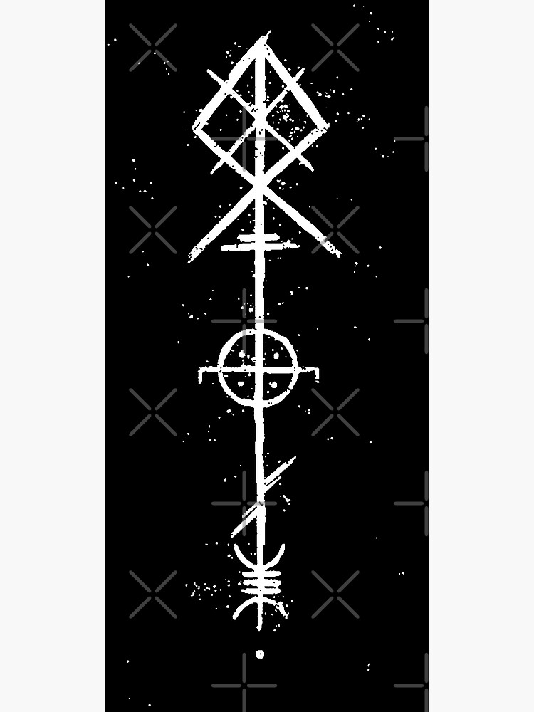 "Odin's spear bind rune" Poster for Sale by DAKAstudio | Redbubble