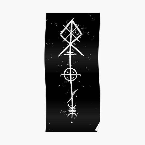 "Odin's spear bind rune" Poster for Sale by DAKAstudio | Redbubble