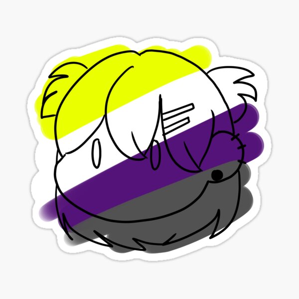 "Nonbinary" Sticker for Sale by MuyMegArt | Redbubble