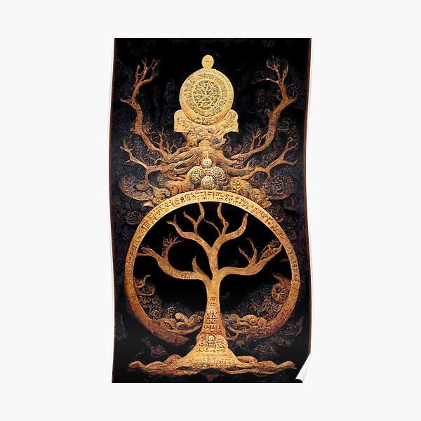"Arcane Tree of Life" Poster for Sale by Myriam-Iart | Redbubble