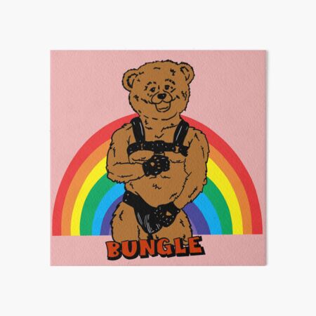 "Bungle the leather rainbow bear " Art Board Print for Sale by ...