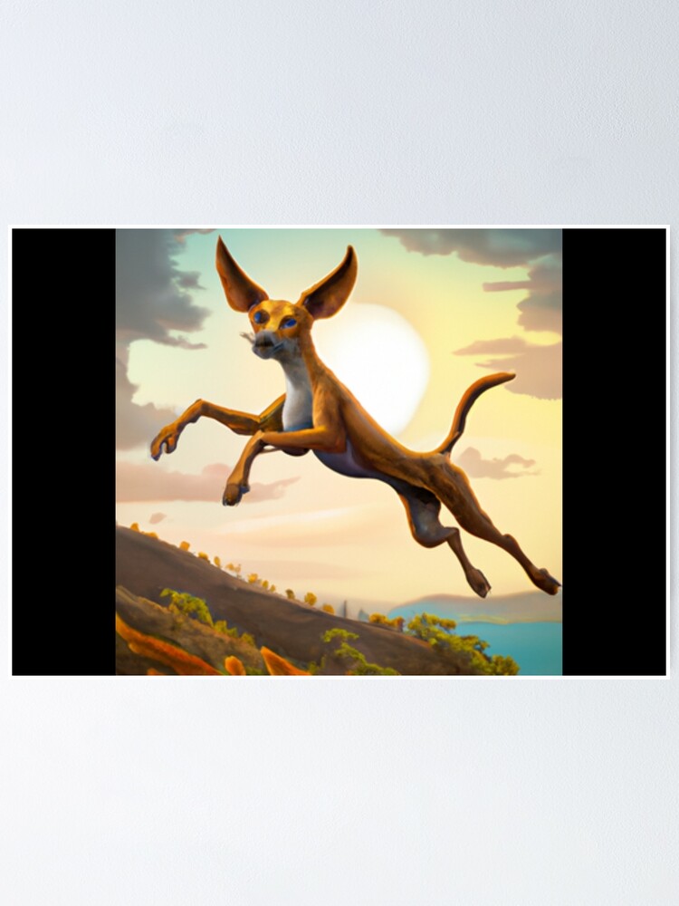 "Flying Dog Art" Poster for Sale by Shadowbyte91 | Redbubble