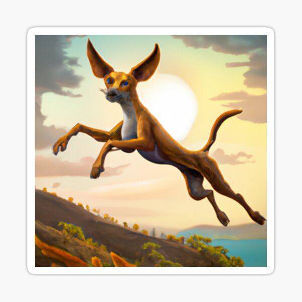 "Flying Dog Art" Sticker for Sale by Shadowbyte91 | Redbubble