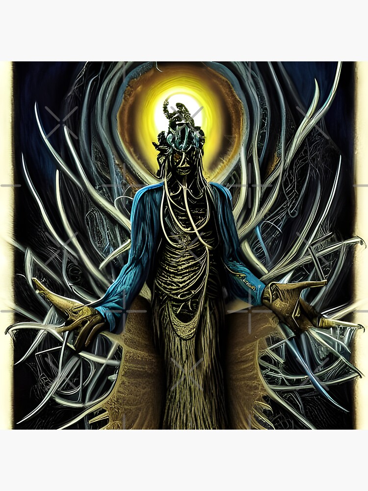 "Vishnu Art" Sticker for Sale by MissFritz | Redbubble