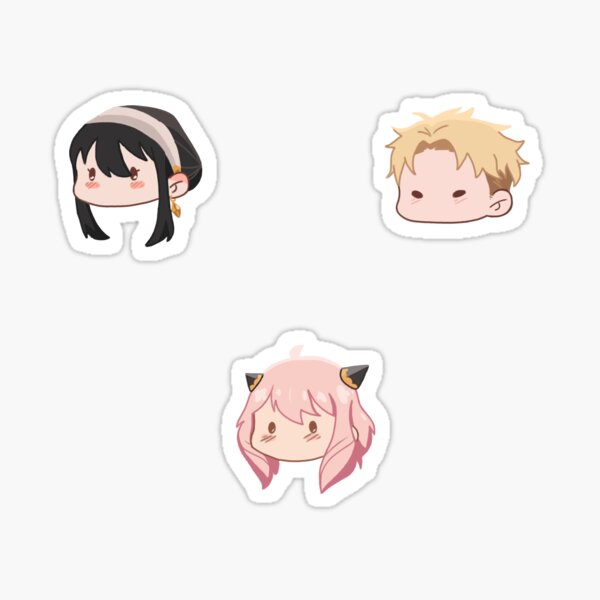 "Chibi Family Stickers" Sticker for Sale by AniMayhemMerch | Redbubble