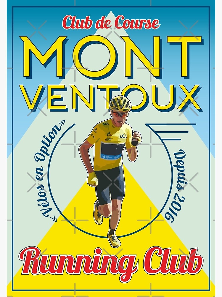 "Chris Froome Mont Ventoux Running Club" Canvas Print by CycloBuzz ...