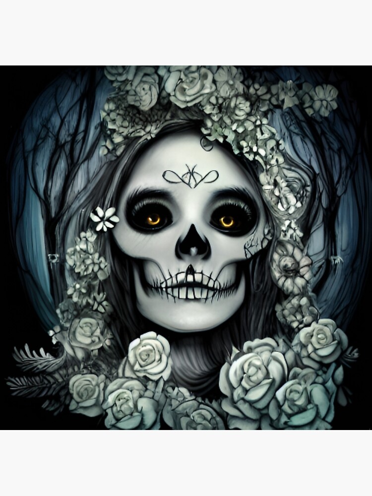 "Beautiful Skull Fantasy Art" Poster for Sale by FantastiqueArt | Redbubble