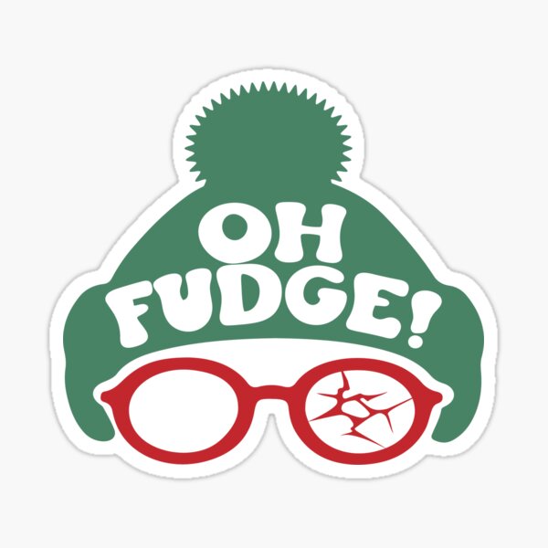 "Oh fudge" Sticker for Sale by pnkpopcorn | Redbubble