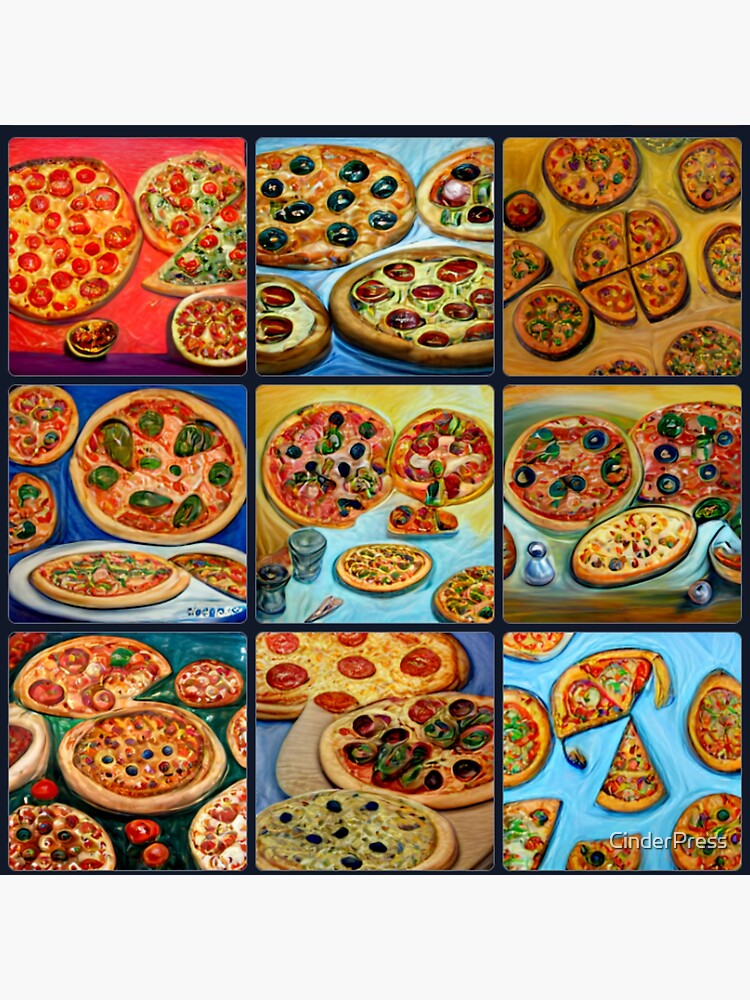 "Pizza art / Pizza Pie art " Poster for Sale by CinderPress | Redbubble